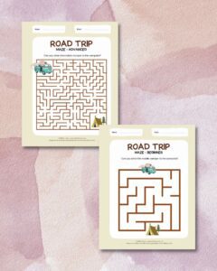 17 Free Road Trip Printables for Kids: English, Chinese, French ...