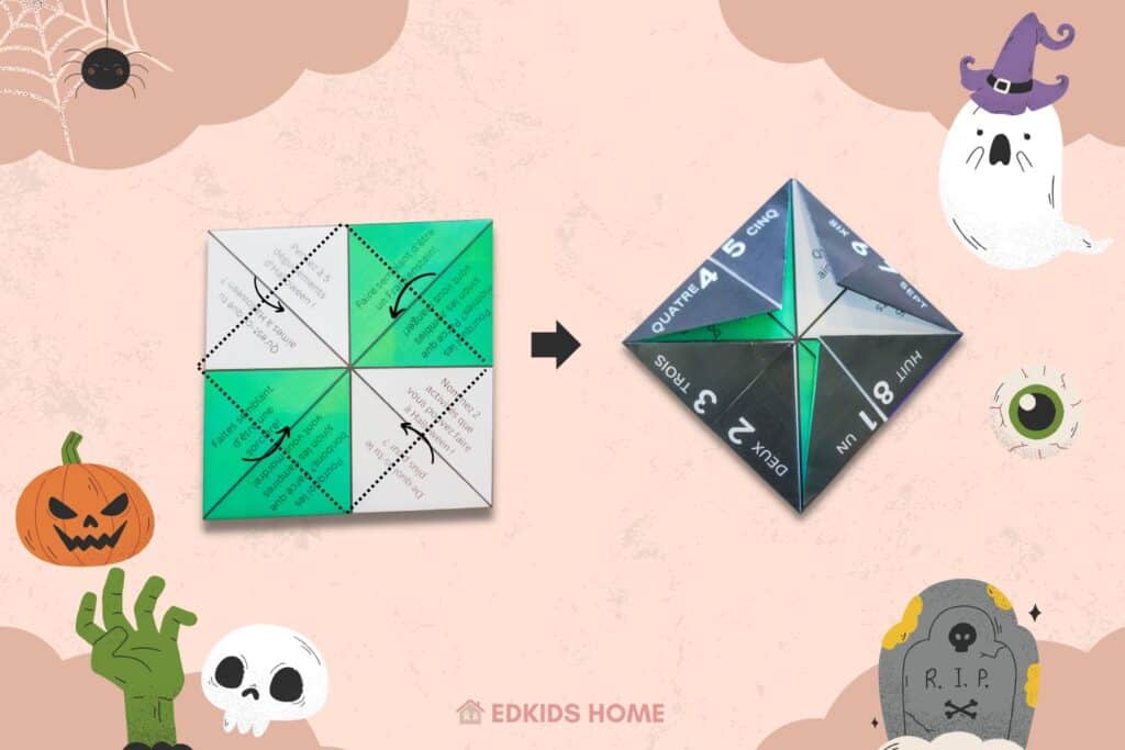 The Ultimate Free Halloween Cootie Catcher: Chinese, French, and ...