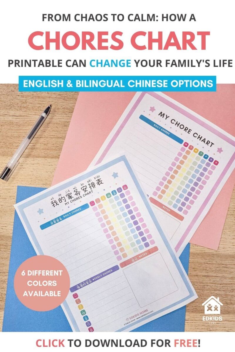 The Ultimate Free Chores Chart Printable - Get the Kids Organized ...